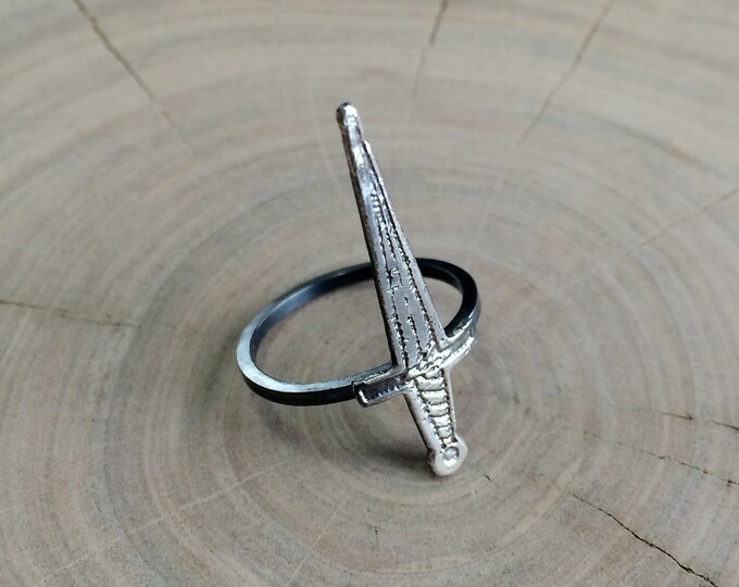 The Dagger Ring in Sterling Silver // the Armory Collection: - Etsy