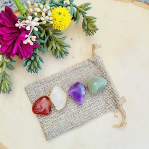 Workplace Office Zen Crystal Kit With Chart and Pouch | Work Gemstone ...
