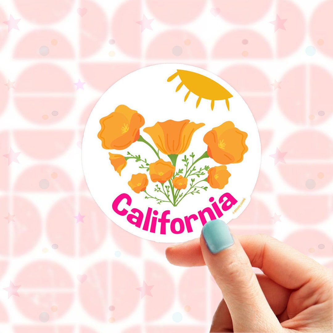 California Sticker California Vinyl Sticker for Laptop Travel Sticker ...