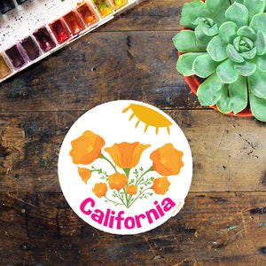 California Sticker California Vinyl Sticker for Laptop Travel Sticker ...
