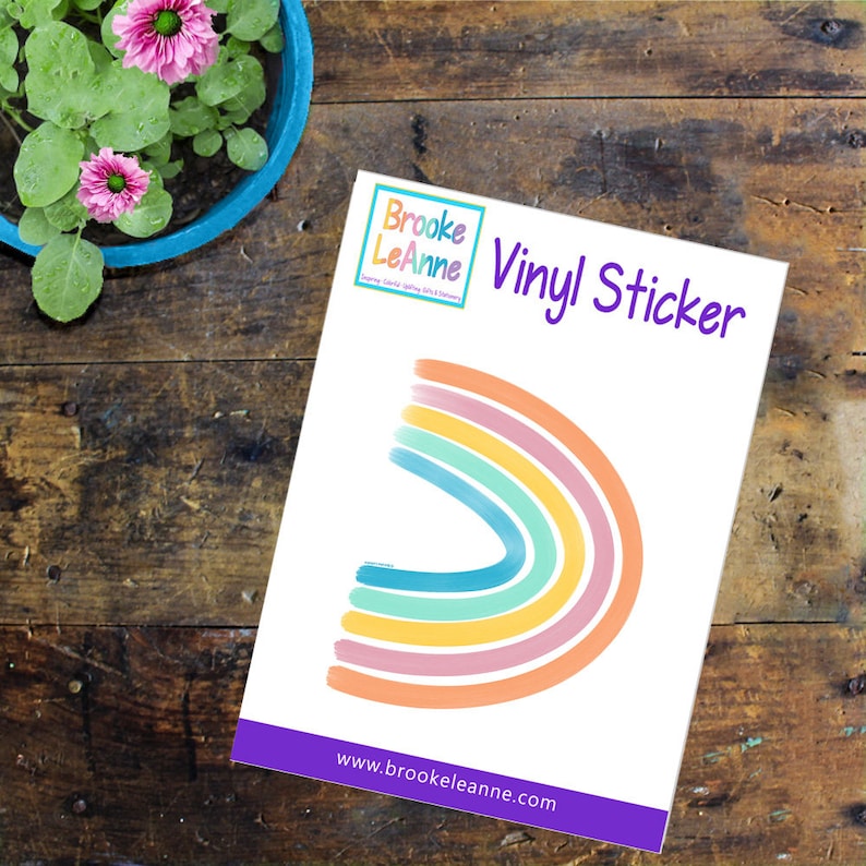 Rainbow Sticker Decal Laptop Vinyl Stickers Car Decal - Etsy
