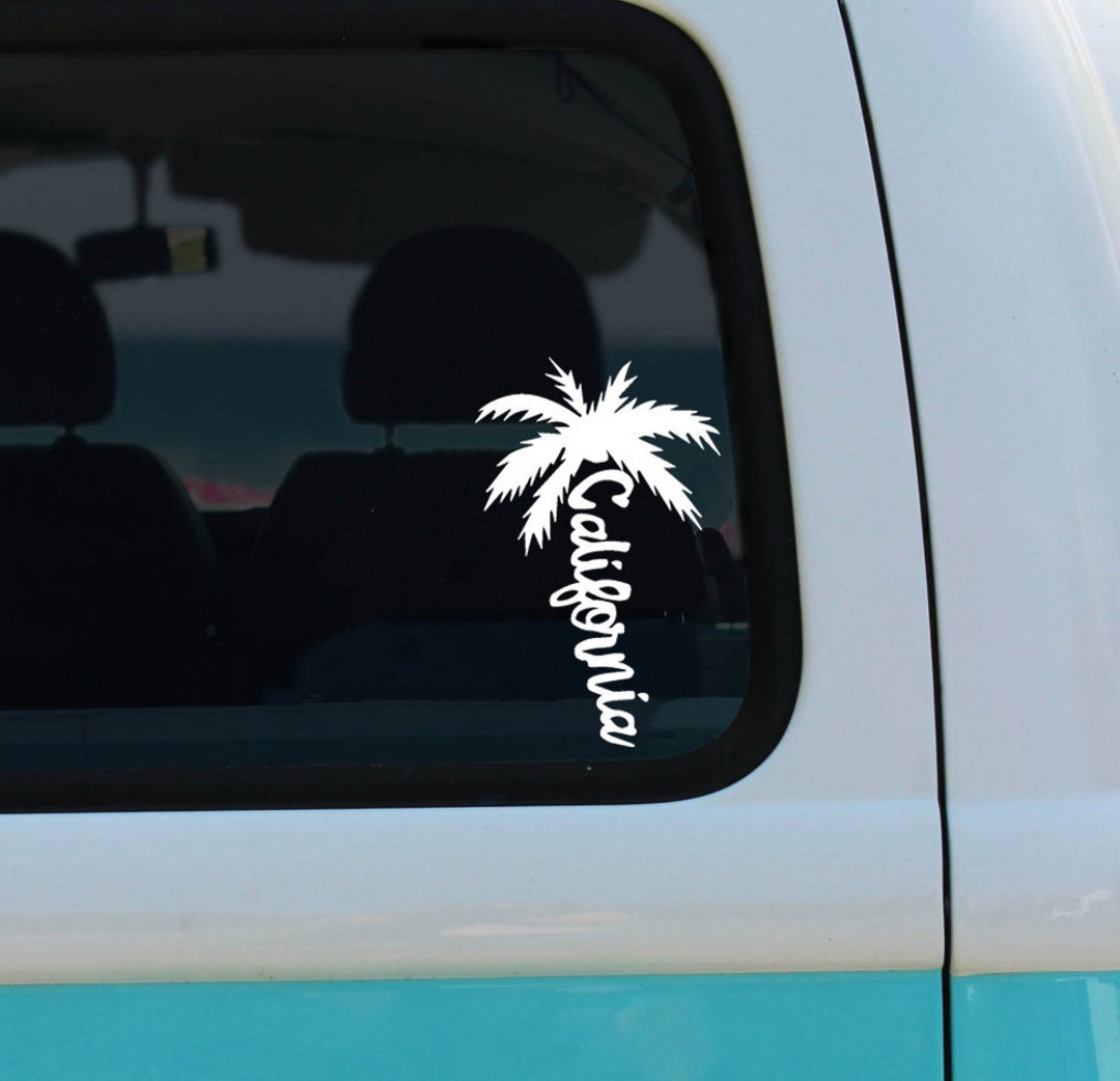 California Palm Tree - Vinyl Decal - California Car Decal - Laptop ...