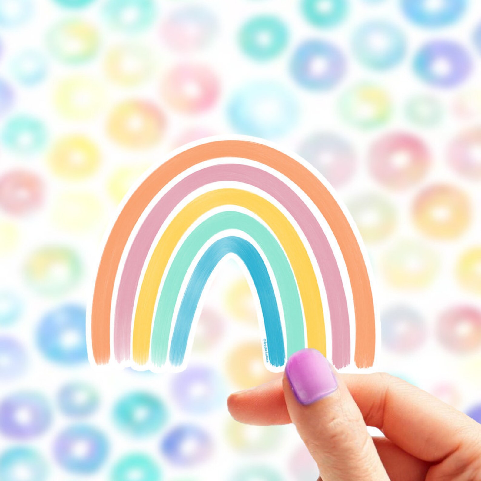 Rainbow Sticker Decal Laptop Vinyl Stickers Car Decal - Etsy