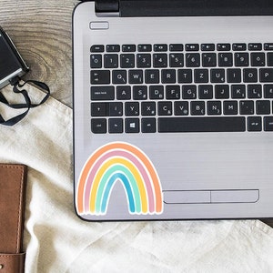 Rainbow Sticker Decal | Laptop Vinyl Stickers | Car Decal | Pastel ...