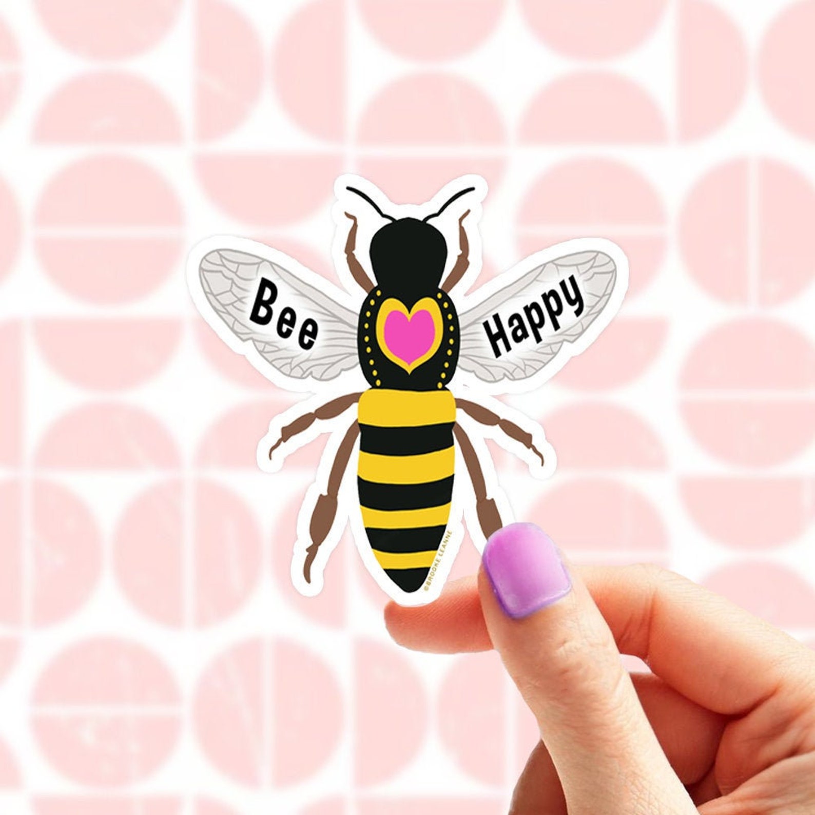 Bee Sticker Bee Vinyl Sticker for Laptop Be Kind Sticker | Etsy