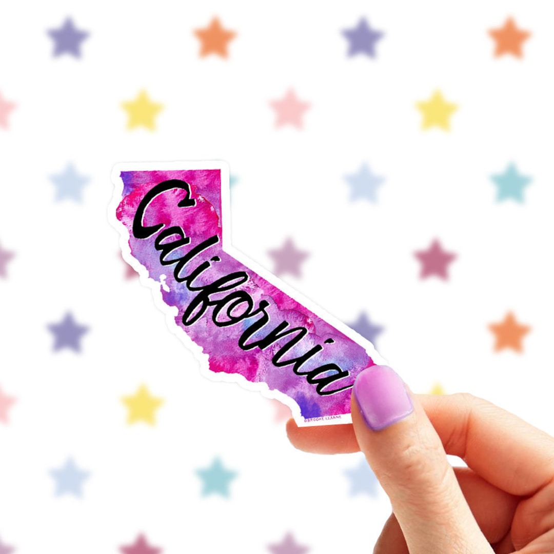 California Sticker | California Vinyl Sticker for Laptop | Travel ...