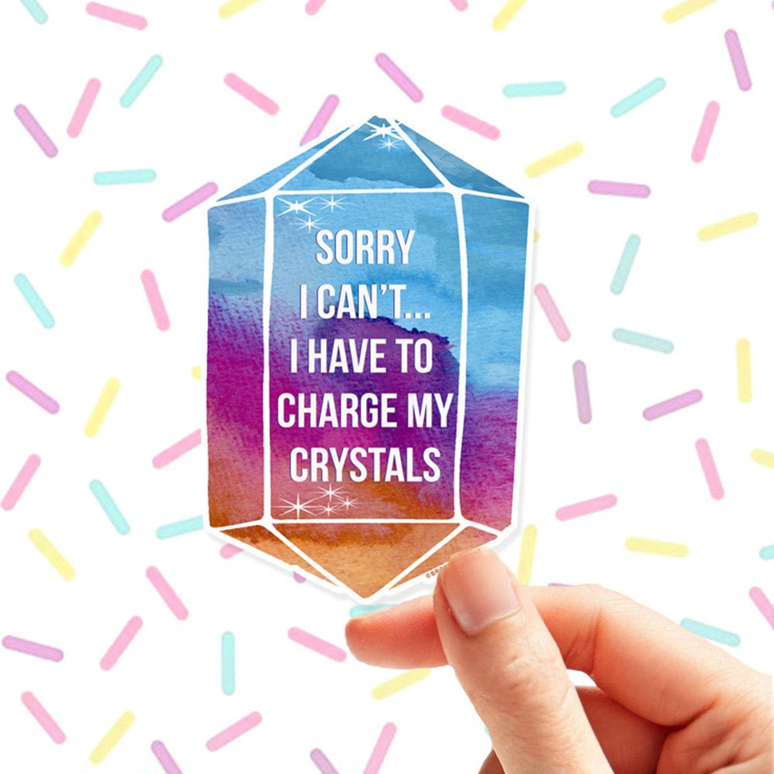 Crystal Sticker Decal Vinyl Stickers for Laptops Car Decal | Etsy
