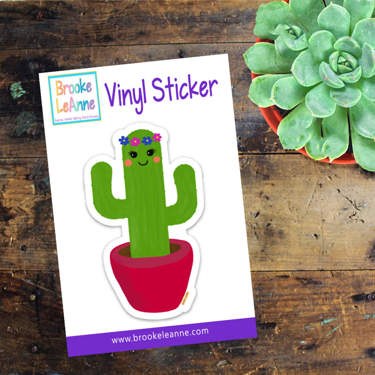 Cactus Sticker Decal Vinyl Stickers for Laptop Car Decals | Etsy
