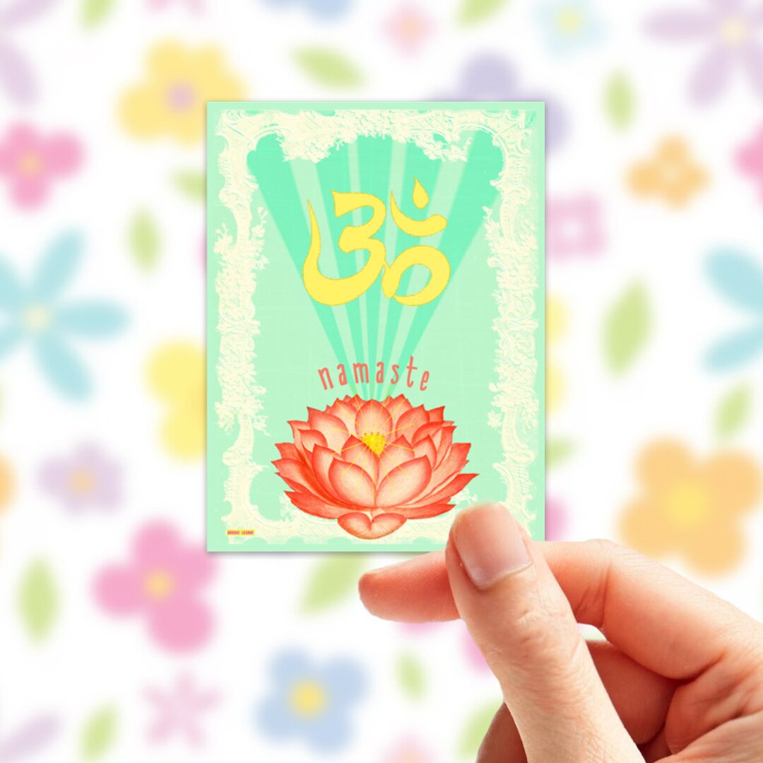 Namaste Sticker Decal | Vinyl Stickers for Laptops | Car Decals ...