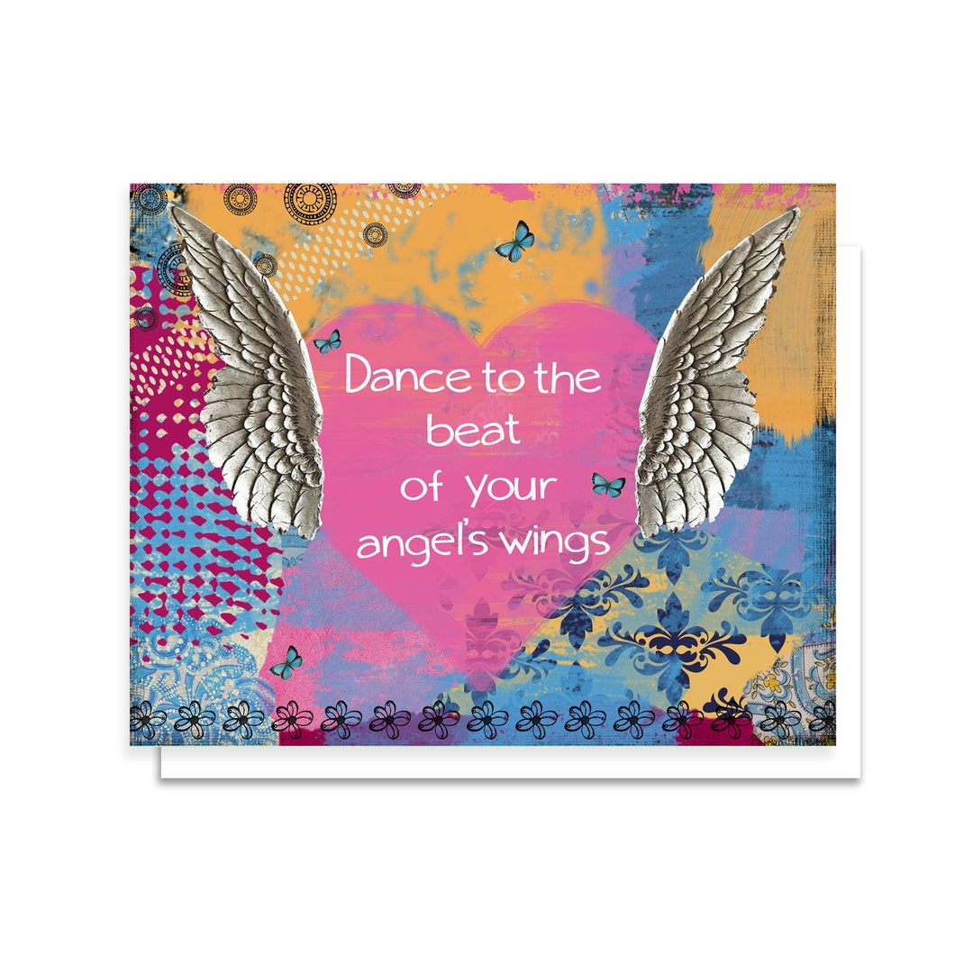Angel Greeting Card - Birthday Card - Quote Art Greeting Card ...