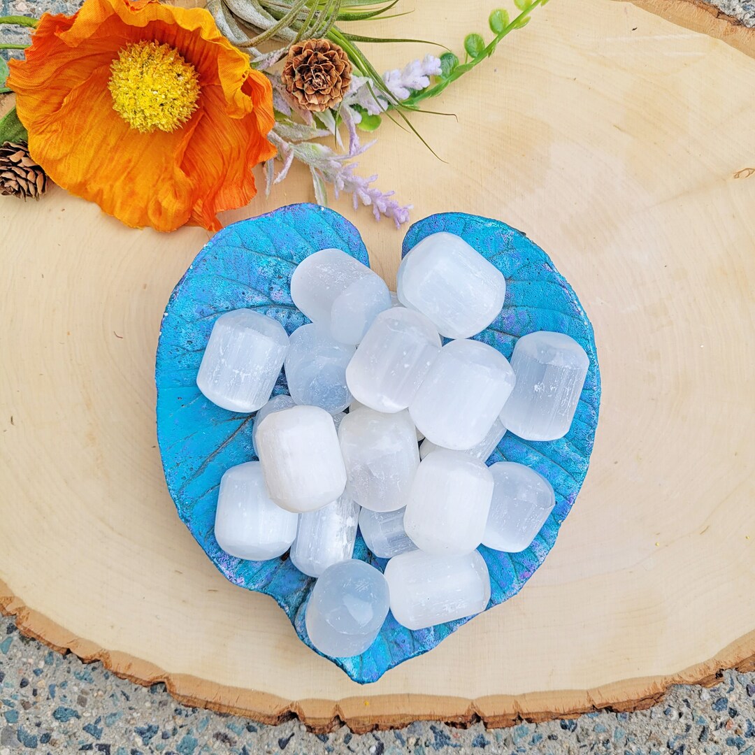 Selenite Tumbled Stones | Pocket Stone | Crystals | Grade A/B Selenite ...
