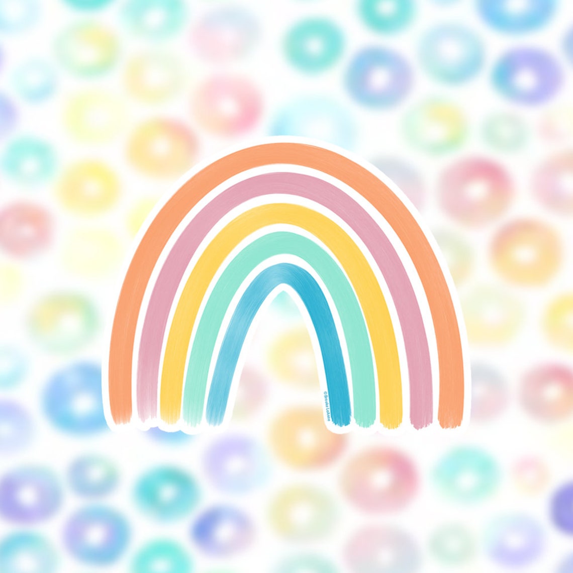 Rainbow Sticker Decal Laptop Vinyl Stickers Car Decal - Etsy