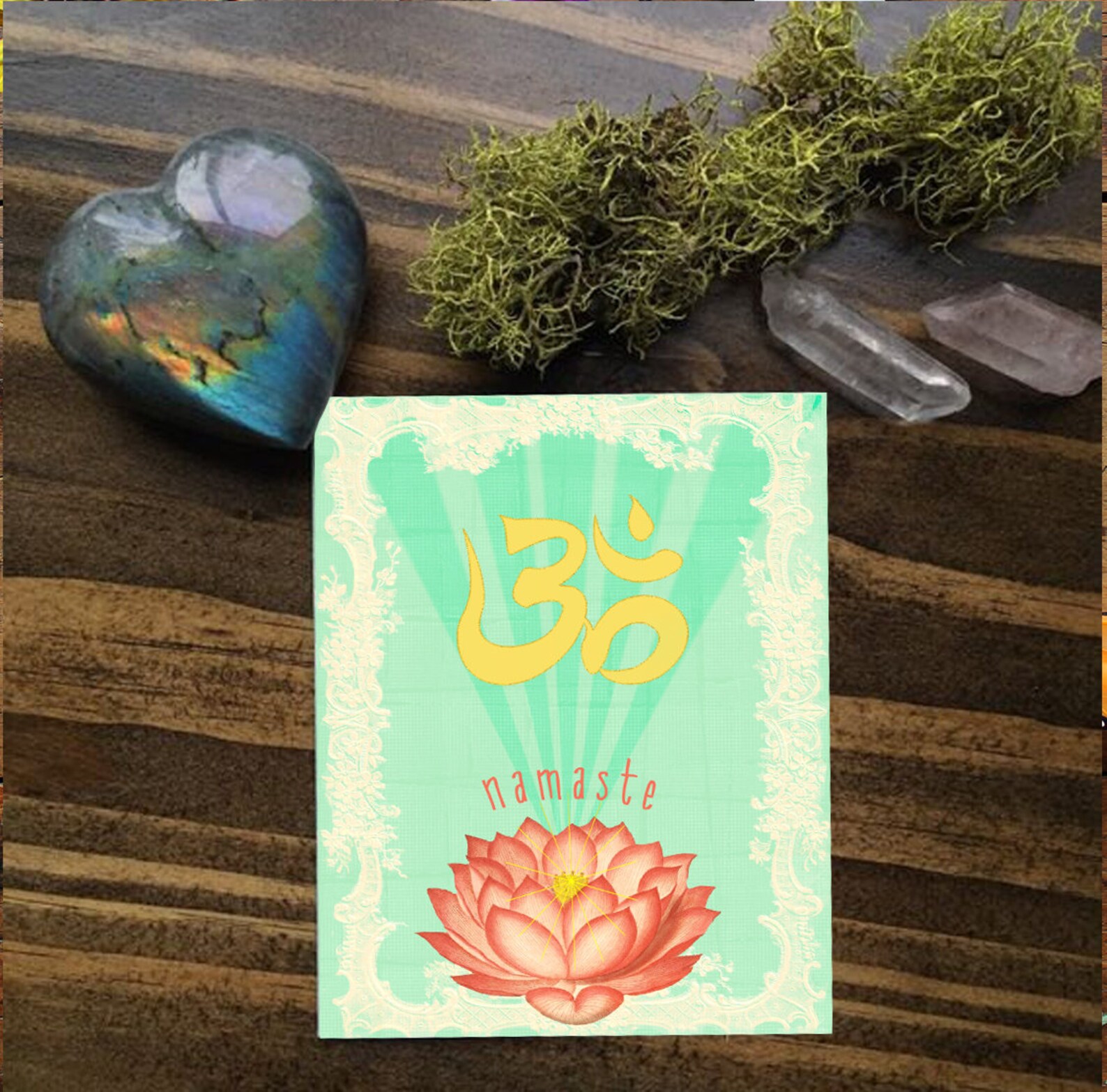 Namaste Greeting Card Handmade Engagement Card Thank You - Etsy