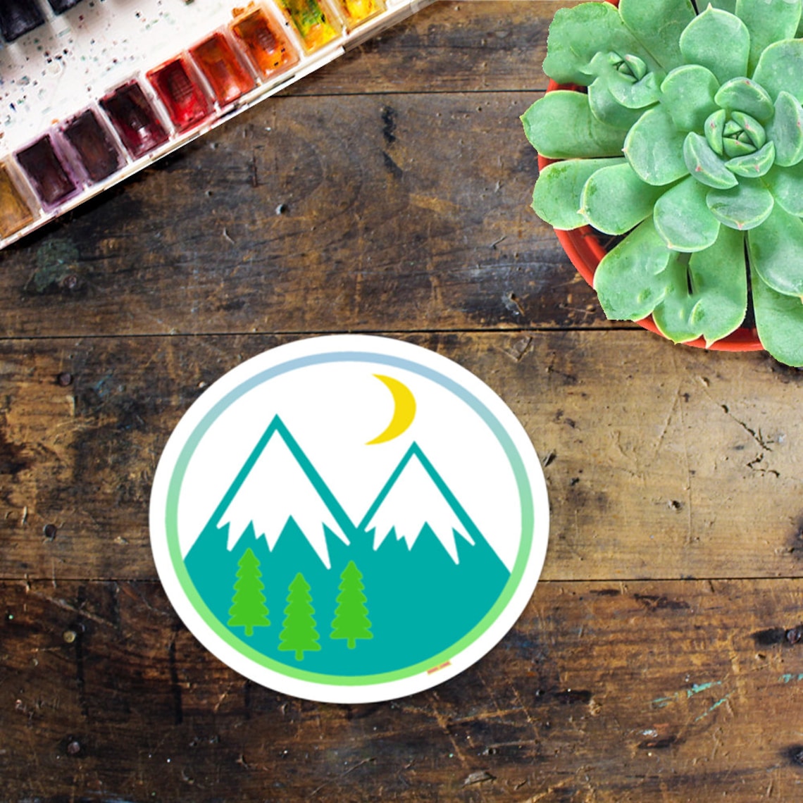 Mountain Sticker Adventures Hiking Sticker Car Sticker | Etsy
