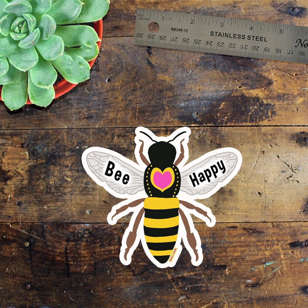 Bee Sticker Bee Vinyl Sticker for Laptop Be Kind Sticker | Etsy