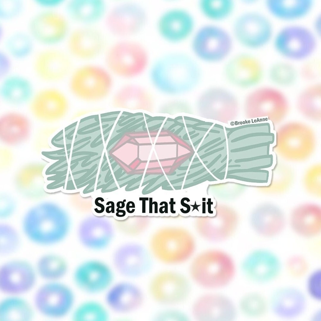 Sage that Sticker Decal Laptop Vinyl Stickers Car Decal Sage Yoga ...