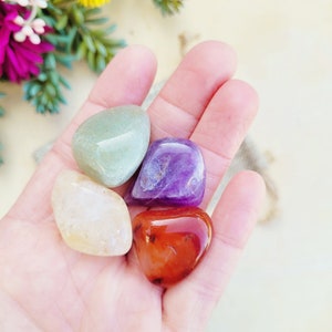 Workplace Office Zen Crystal Kit With Chart and Pouch | Work Gemstone ...