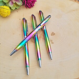 Rainbow Ballpoint Pen | Rainbow Metal Pen | Colorful Pen | Stationery ...