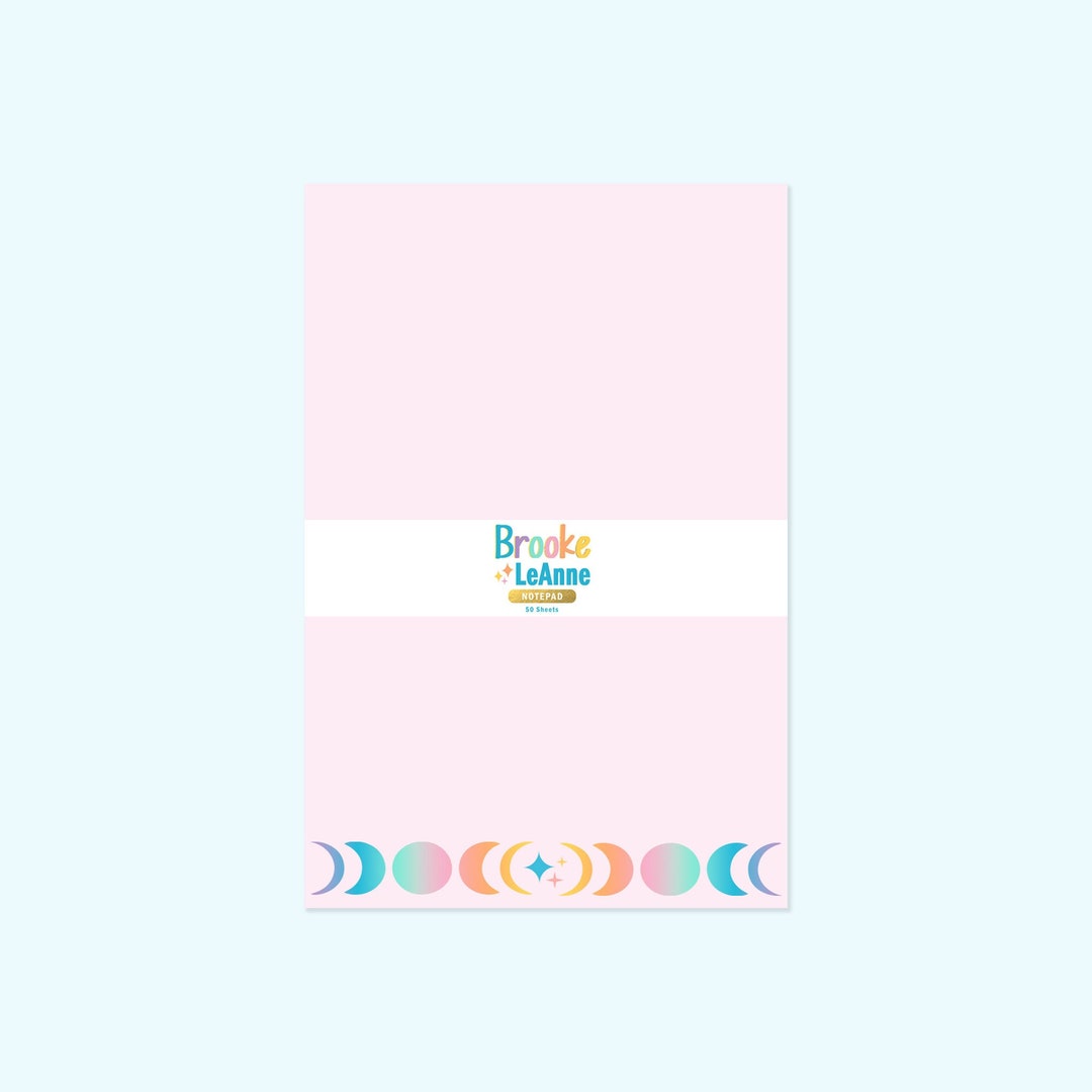 Moon Phase Notepad | Tear off Notepad | Simple Notepad | to Do List ...