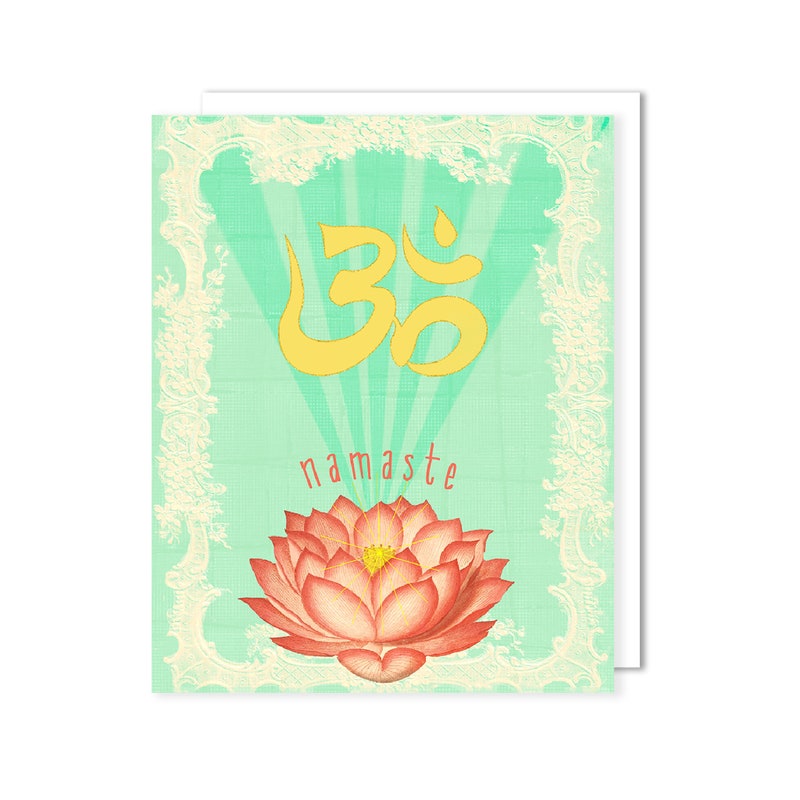 Namaste Card - Etsy