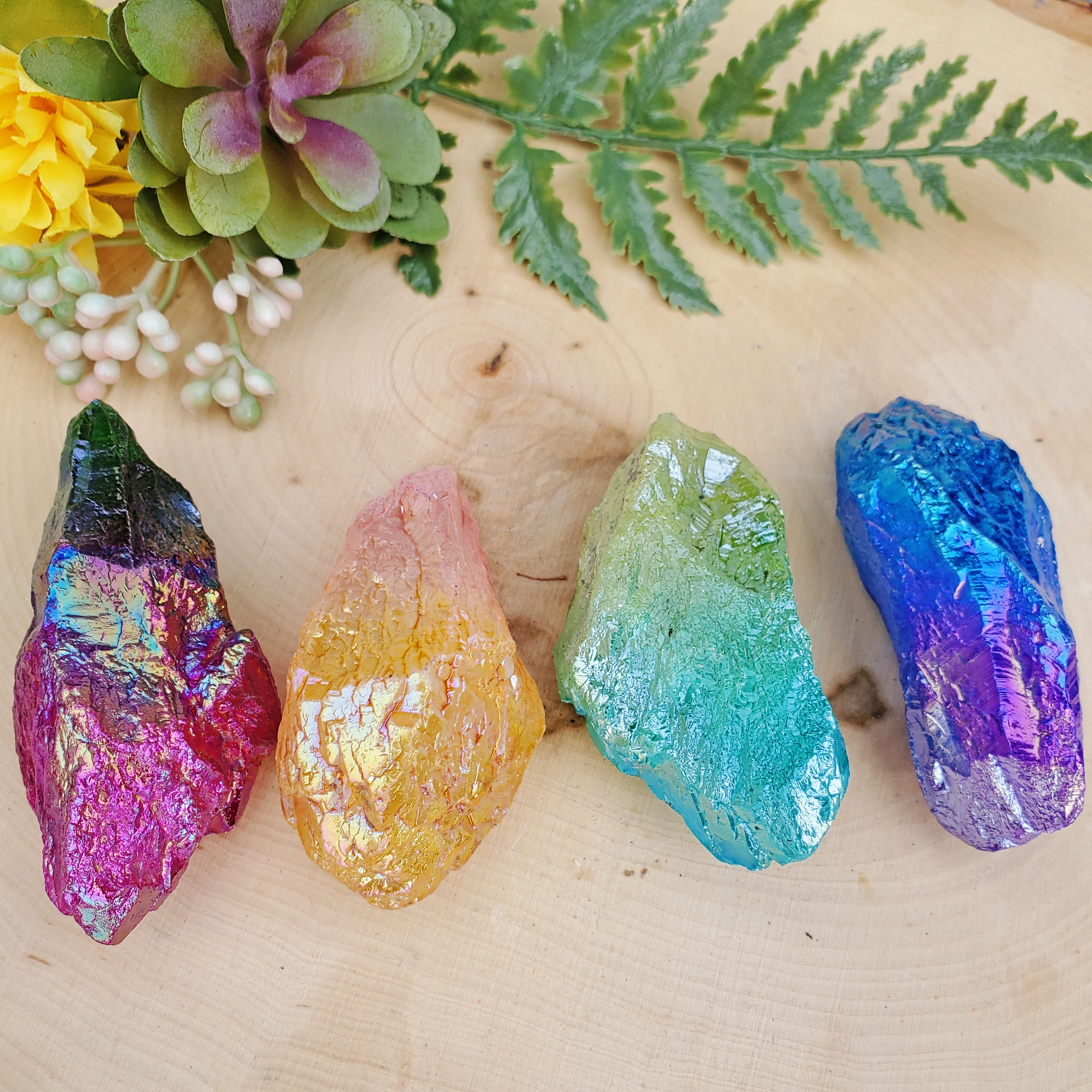 Colorful Quartz Crystals