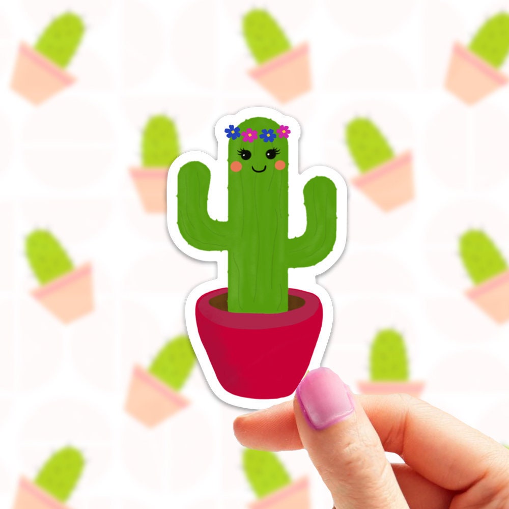 Cactus Sticker Decal Vinyl Stickers for Laptop Car Decals | Etsy