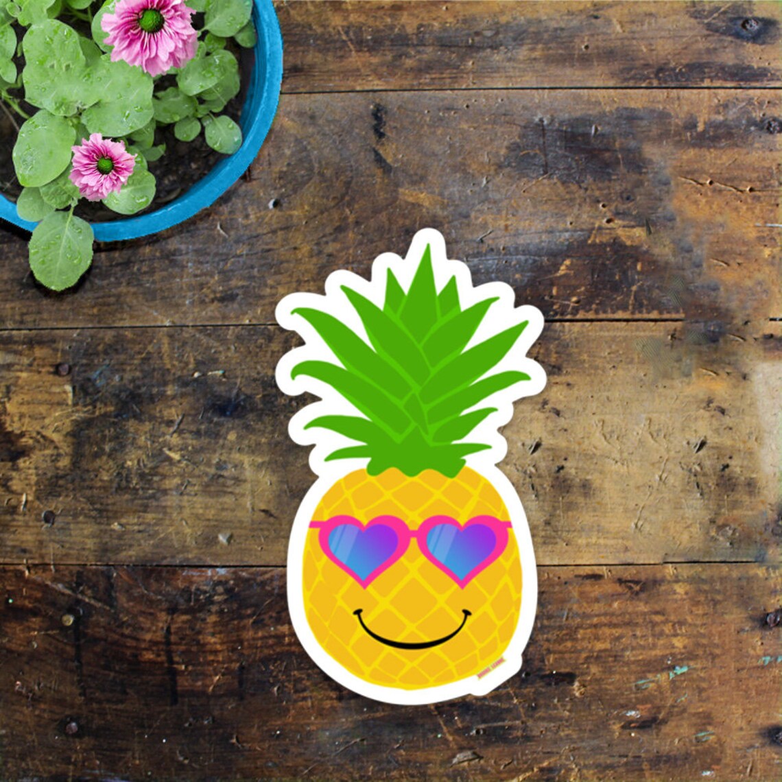 Pineapple Sticker Decal Vinyl Stickers for Laptops Car - Etsy