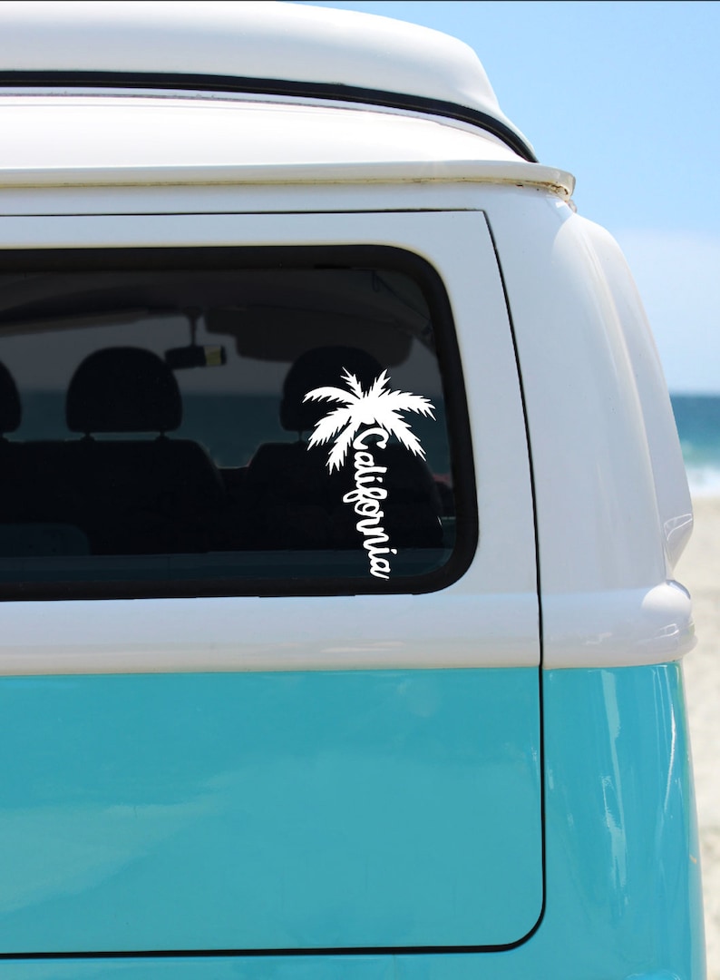 California Palm Tree - Vinyl Decal - California Car Decal - Laptop ...