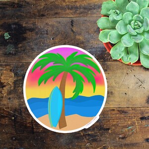 Beach Sticker Decal | Vinyl Stickers for Laptops | Beach Car Decals ...