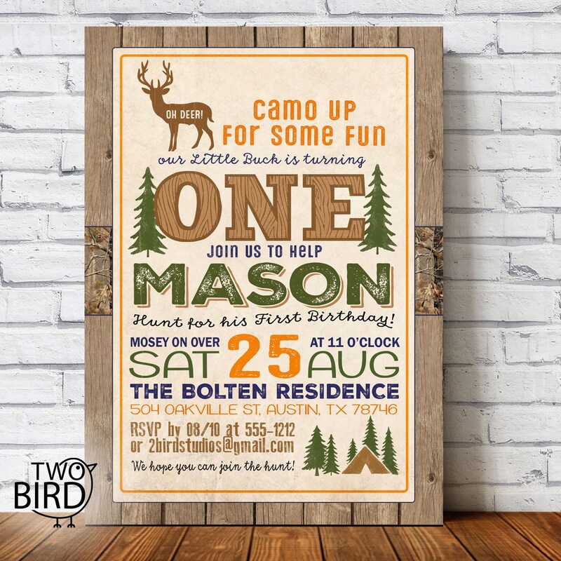 Deer Invitation - Etsy