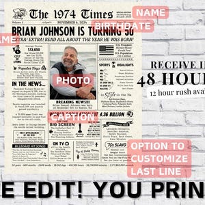 In the Year 2000 Birthday Party Decor - 25th Birthday Gift for Him ...