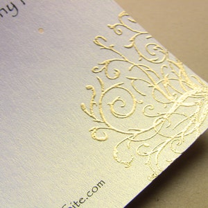 20 Golden Scroll Jewelry Display Cards, Customize Embossing in Any ...
