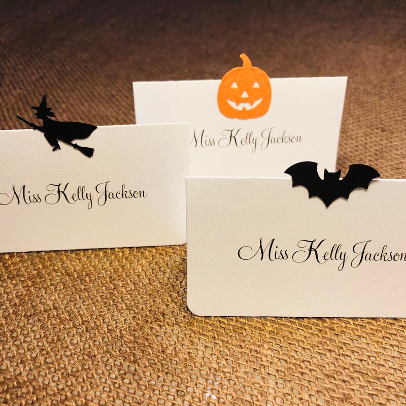Halloween Place Card - Etsy