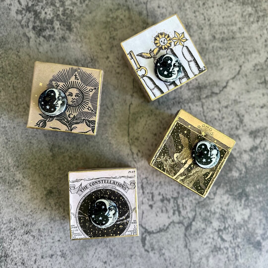 Crescent “moon Man” Magnet and Celestial Gift Box Set - Etsy