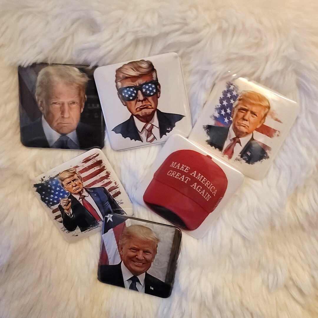 Donald Trump MAGA Magnets, Set of 6. President, 45-47, Trump, America ...
