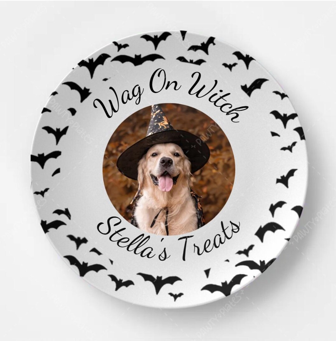 Personalized Dog Plate,dog Dish, Halloween Gift, Dog Treats | Birthday ...