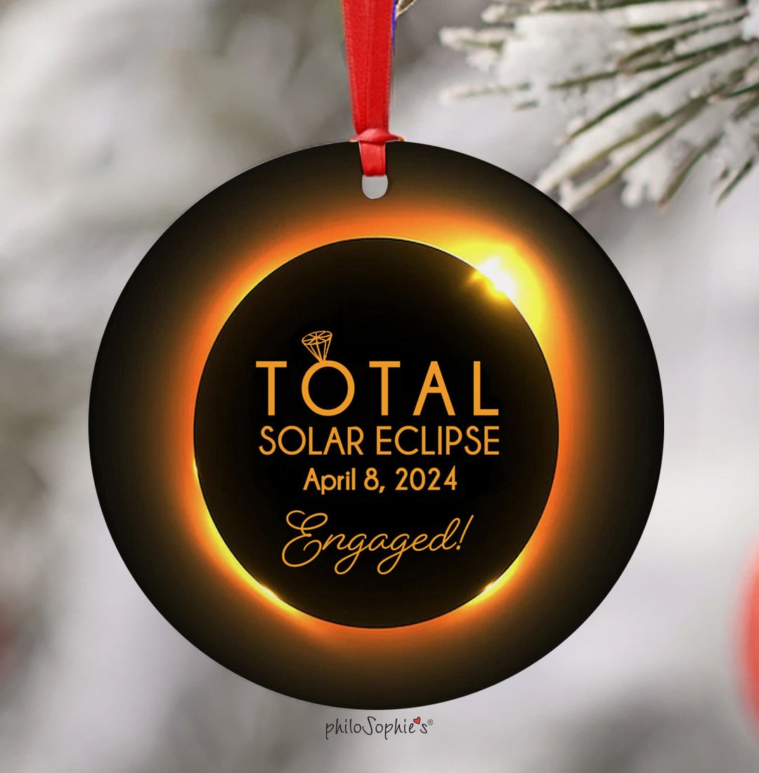 Eclipse Ornament, Total Solar Eclipse 2024, Path of Totality ...