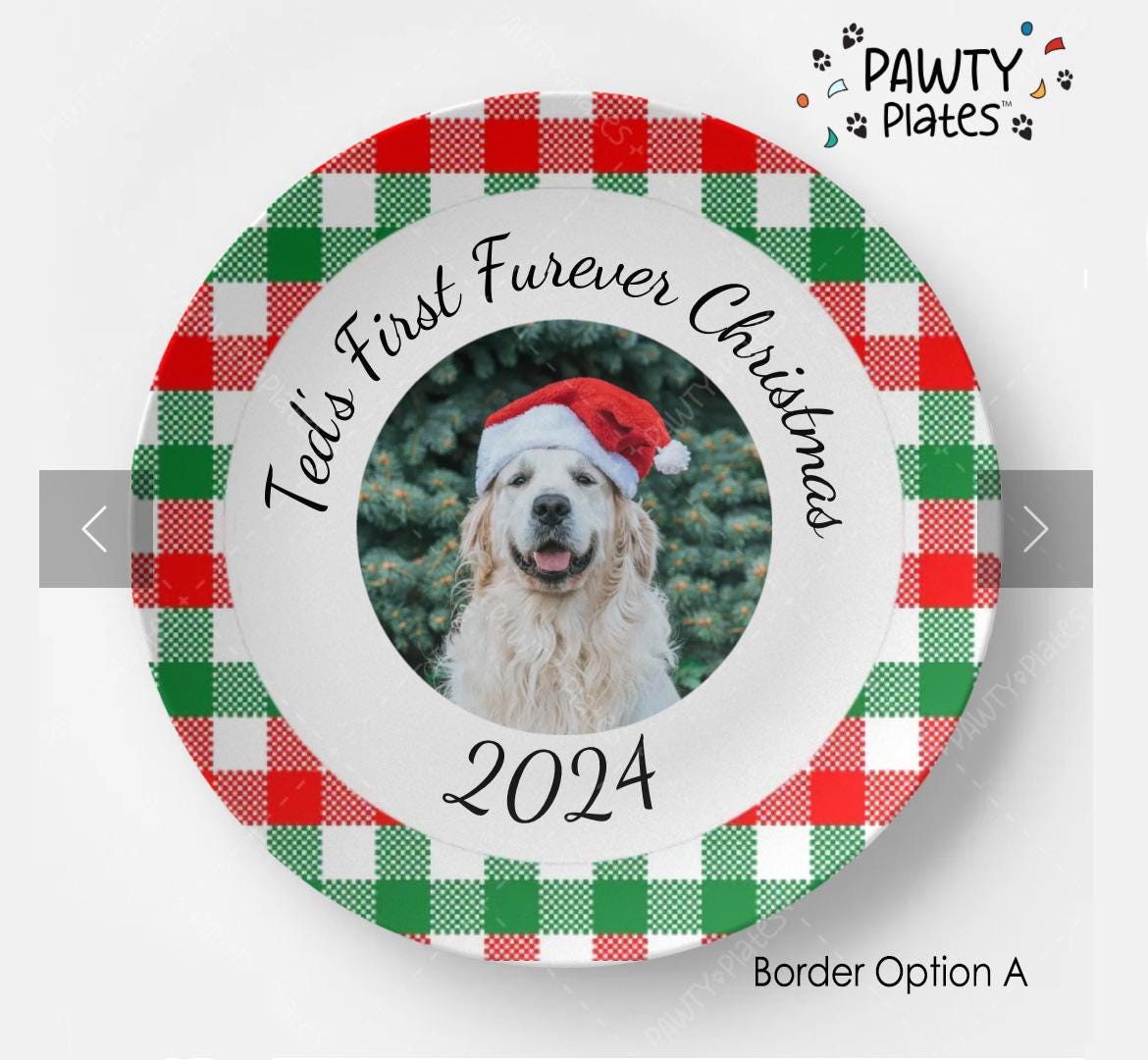Personalized Dog Plate,dog Dish, Christmas Gift for Dog, Dog Treats ...