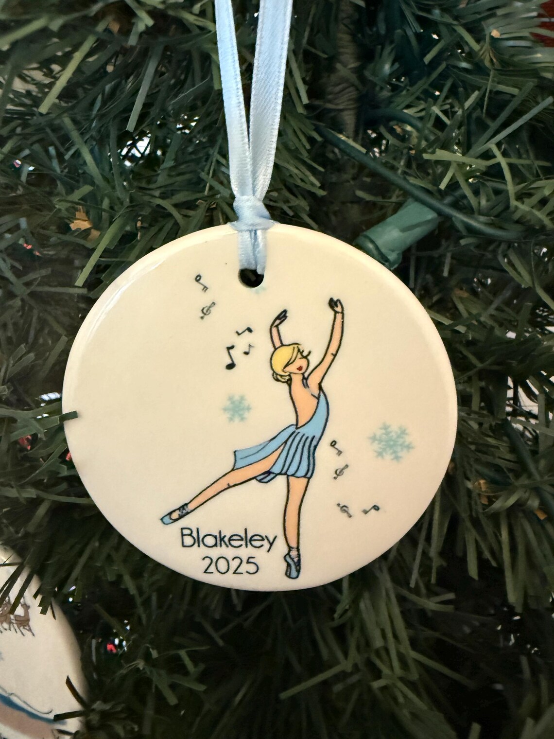 Dancer Decor, Personalized Christmas Ornament, Sport, Dance, Custom ...