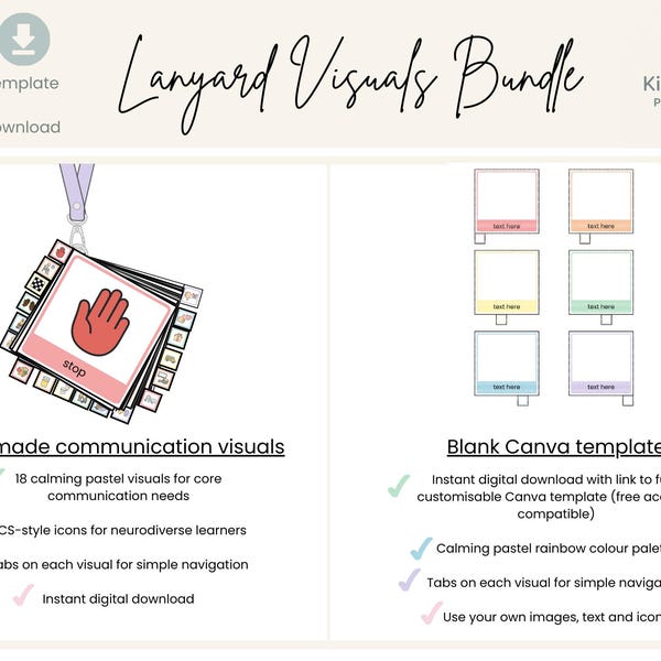 Special Education Visual Lanyard - Etsy