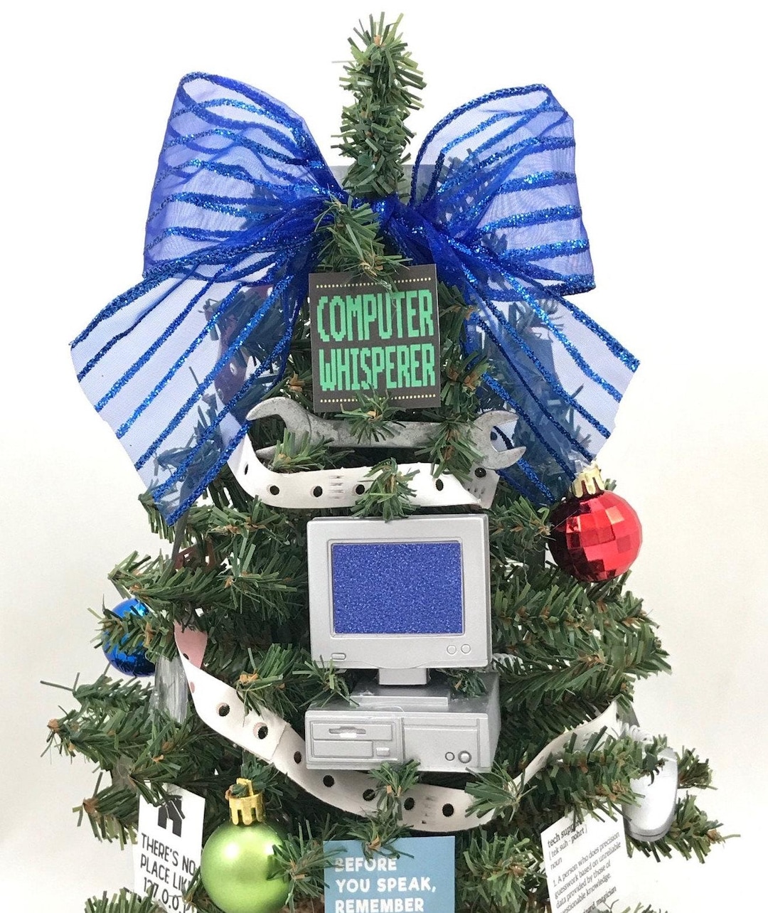 IT Support / Computer Tech Themed 18" Christmas Tree - Etsy
