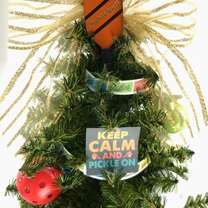 Pickleball Themed 18" Christmas Tree - Etsy