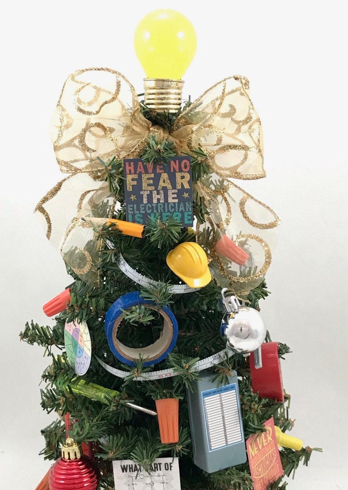 Electrical / Electrician Themed 18" Christmas Tree - Etsy
