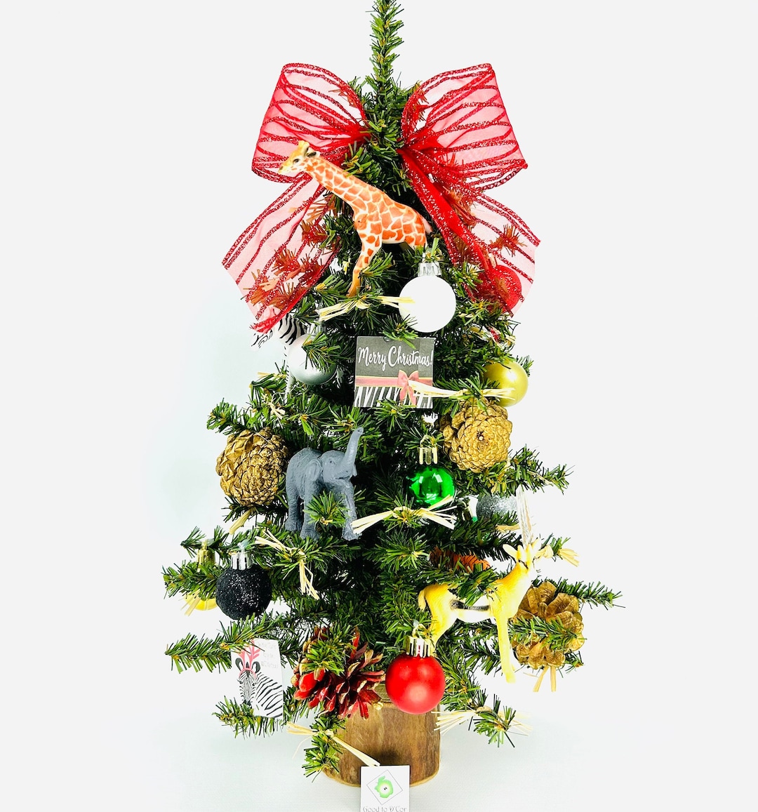 Wild Christmas / Wild Animals / Jungle Themed 18" Christmas Tree - Etsy