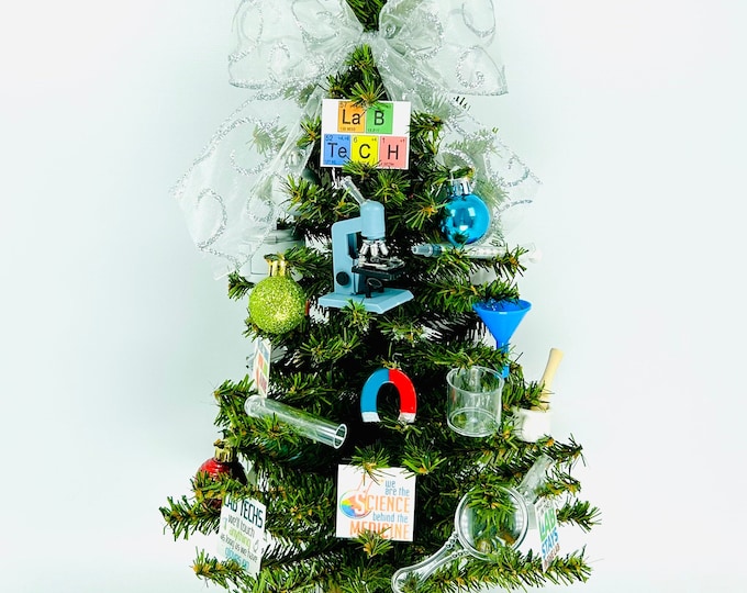 Laboratory / Lab Technician Themed 18" Christmas Tree - Etsy
