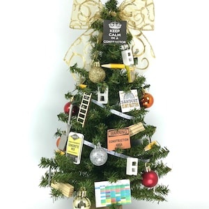 General Contractor / Construction Themed 18" Christmas Tree - Etsy