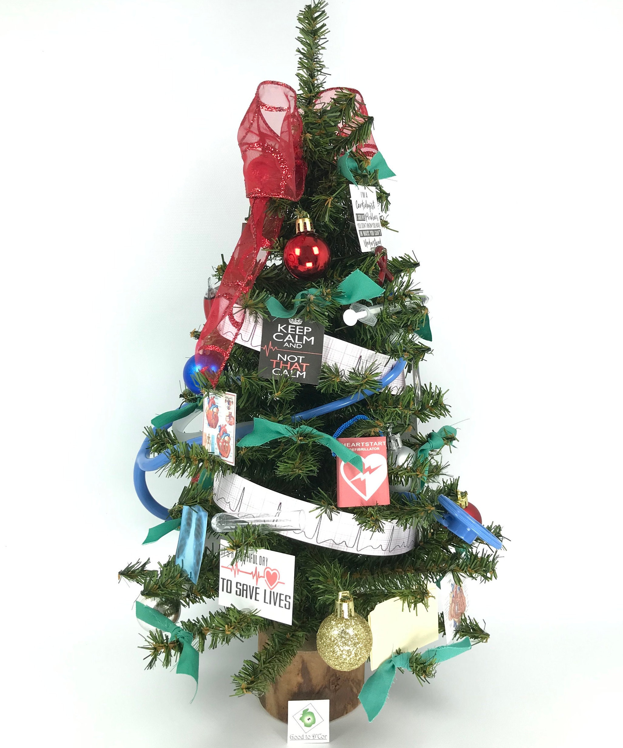 Cardiology / Cardiologist Themed 18" Christmas Tree - Etsy