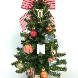 Basketball Themed 18" Christmas Tree - Etsy