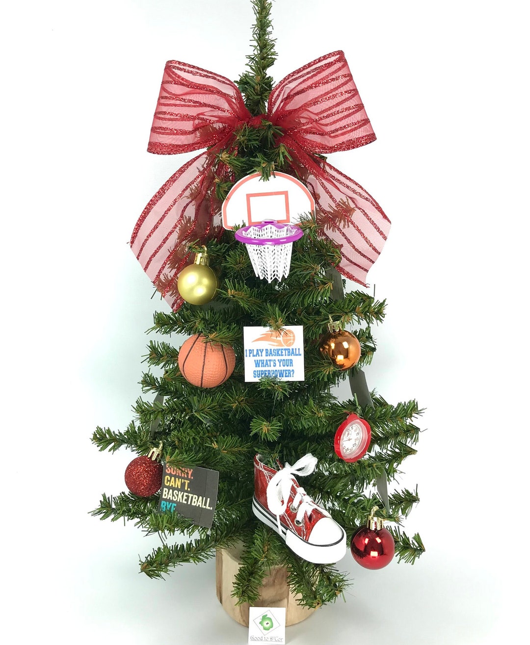 Basketball Themed 18" Christmas Tree - Etsy