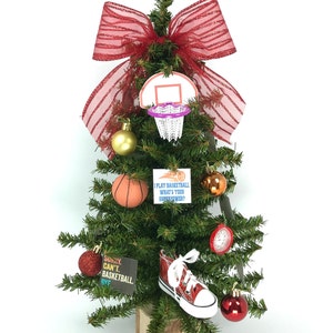 Basketball Themed 18" Christmas Tree - Etsy